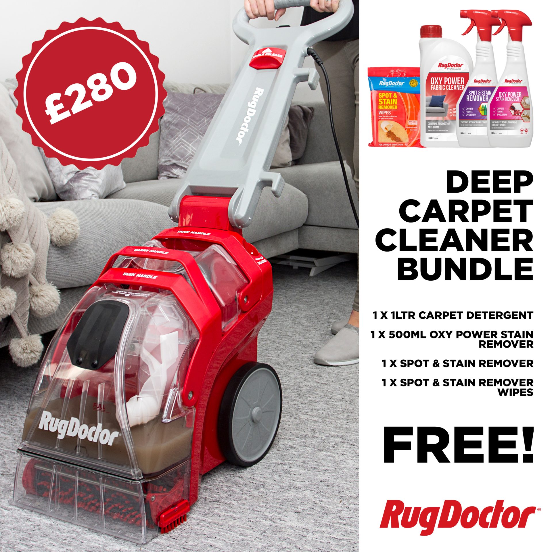 Professional Carpet Cleaning Machines - Rug Doctor