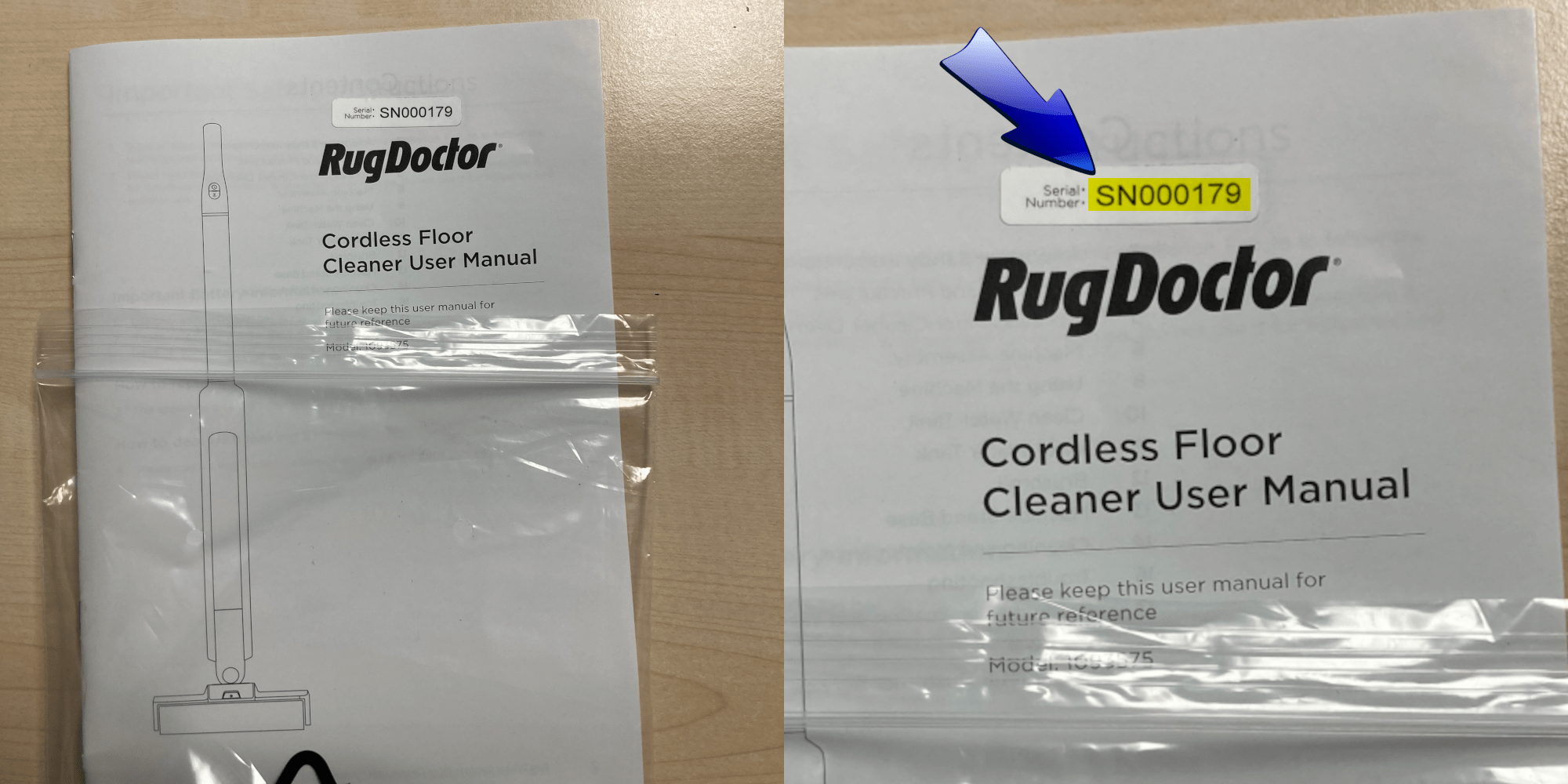 Cordless Hard Floor Cleaner (Serial Number) - Rug Doctor