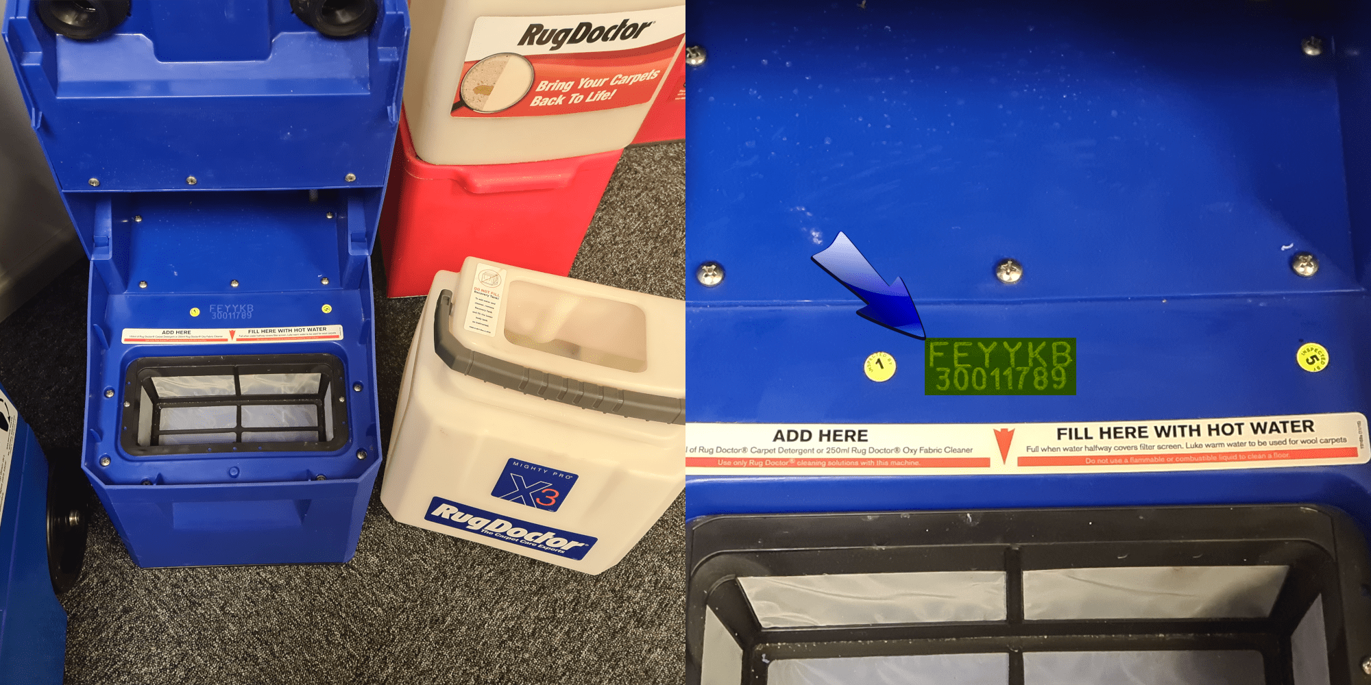 Mighty Pro X3 (Serial Number) - Rug Doctor